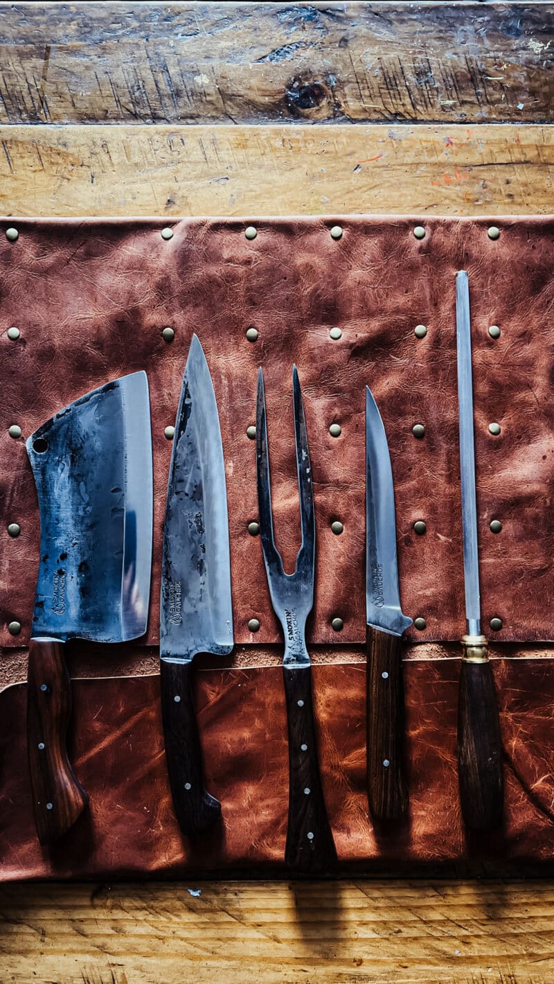 Handmade Chef Knife Set (10 Piece) - Smokin' Gauchos